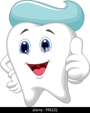 Thumbs up toothpaste character cartoon style Stock Vector Image & Art ...