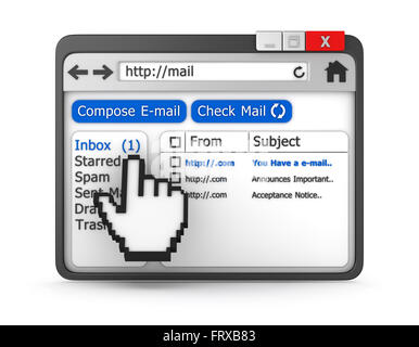 Inbox concept, 3d rendered image Stock Photo - Alamy