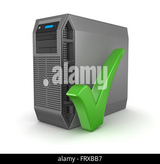 Workstation and Check Mark Stock Photo - Alamy