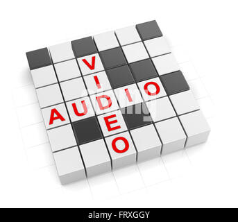 3d Crossword Series , 3d rendered image Stock Photo - Alamy