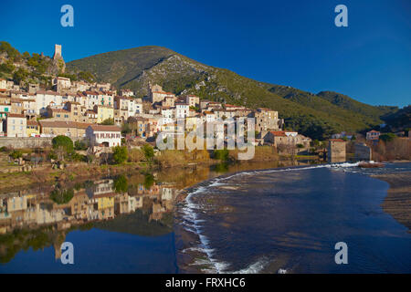 Roquebrun, Herault, Languedoc Roussillon, France Stock Photo - Alamy