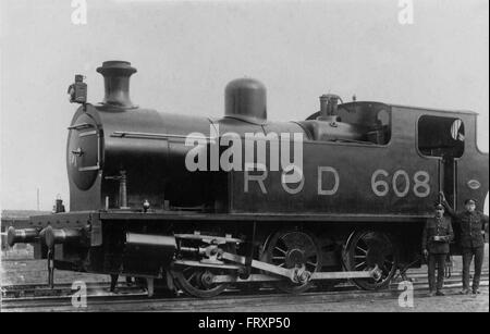 Kerr-Stuart 0-6-0T locomotive No.609 with the ROD at Soquence, near ...
