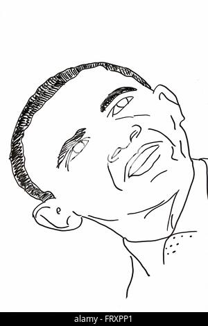 A hand drawing of American politicians Stock Photo - Alamy