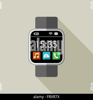 Battery icon flat vector. Web interface. Shape ui Stock Vector Image ...