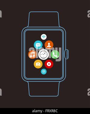 Photo interface icon outline vector. Web camera. Letter email Stock ...