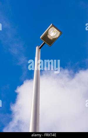 light post on beautiful sky background Stock Photo - Alamy