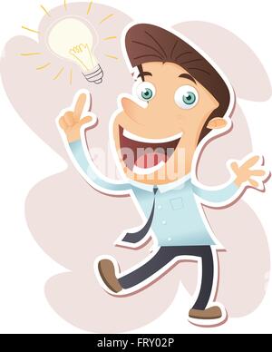 cartoon bulb light idea creativity vector illustration eps 10 Stock ...