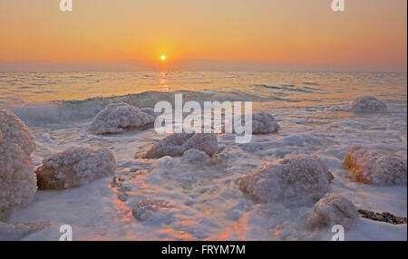 Sun rising over the Dead Sea, Israel Stock Photo - Alamy