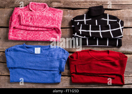 Female sweatshirts of different color Stock Photo - Alamy