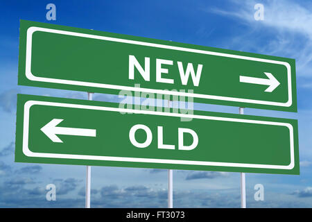 Old or New concept sign Stock Photo - Alamy