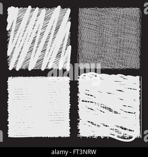 Collection of backgrounds with linear doodles Stock Vector Image & Art ...