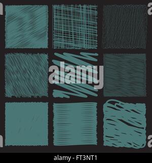 Collection of backgrounds with linear doodles Stock Vector Image & Art ...