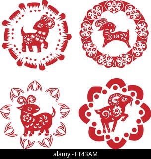 sheep paper cut Stock Vector Image & Art - Alamy