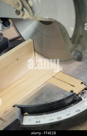 Cross cut saw machine electric tools close up Stock Photo - Alamy