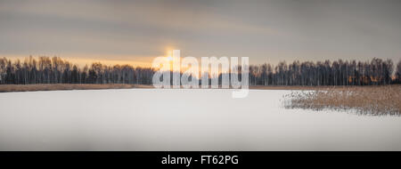Early Spring at the Lake Cabin is still cold with some Ice on the Lake ...