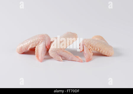 raw chicken wings, skin-on Stock Photo - Alamy