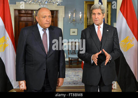 Egyptian Minister of Foreign Affairs Sameh Shoukry attends the Med 2022 ...