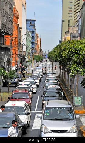 traffic jam rush hour Lima Peru Stock Photo - Alamy