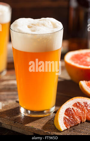 Sour Grapefruit Craft Beer Ready to Drink Stock Photo - Alamy
