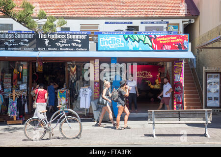 Byron bay town centre and high street shops and stores, New South Wales ...