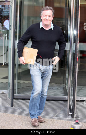 Piers Morgan outside ITV Studios Featuring: Piers Morgan Where: London ...