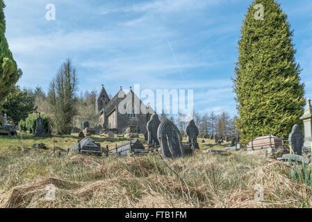 St Gwynno's Church, Llanwonno. One a thriving community, the village ...