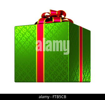 Gift box for New Year, Christmas or Valentine event. Present standing ...