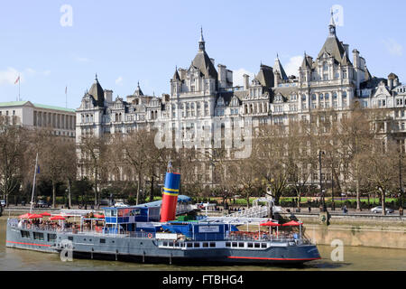 PS Tattershall Castle moored in the River Thames, London, United ...