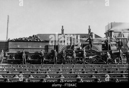 Caledonian Railway Class 98 2-4-0 locomotive rebuilt by Dugald Drummond ...