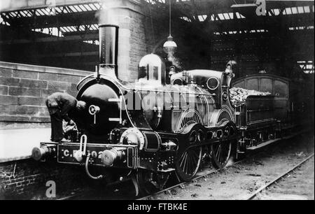 Caledonian Railway Class 98 2-4-0 locomotive rebuilt by Dugald Drummond ...
