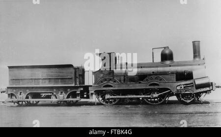 Caledonian Railway 4-6-0 steam locomotive No. 191 of the 191 Class as ...
