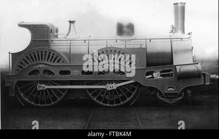 Caledonian Railway Class 98 2-4-0 locomotive rebuilt by Dugald Drummond ...