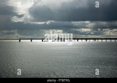 Cloghan Point, Co Antrim,UK 28th March 2016 Cloghan Point Oil Terminal ...