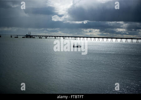 Cloghan Point, Co Antrim,UK 28th March 2016 Cloghan Point Oil Terminal ...