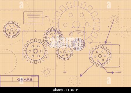 Purple Blueprint Layout Illustration Stock Vector Image & Art - Alamy