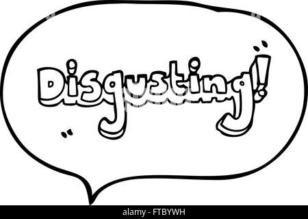 disgusting freehand drawn speech bubble cartoon Stock Vector Image ...