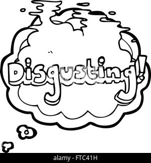 disgusting freehand drawn thought bubble cartoon Stock Vector Image ...