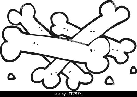 freehand drawn cartoon pile of bones Stock Vector Image & Art - Alamy