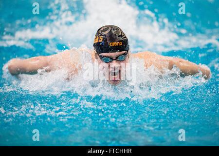 Texas swimmer Jack Conger during the NCAA Men's Swimming and Diving ...