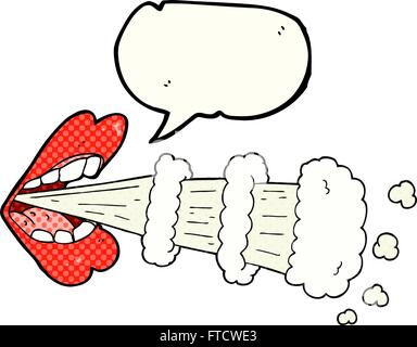 freehand drawn cartoon mouth breathing Stock Vector Image & Art - Alamy