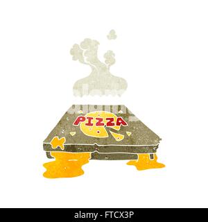 freehand retro cartoon pizza Stock Vector Image & Art - Alamy