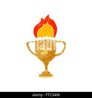 freehand retro cartoon sports trophy Stock Vector Image & Art - Alamy
