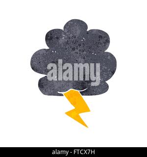 freehand retro cartoon thundercloud Stock Vector Image & Art - Alamy