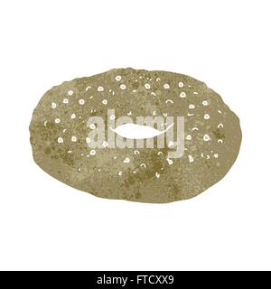 freehand retro cartoon bagel Stock Vector Image & Art - Alamy