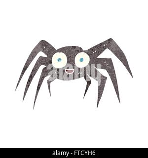 freehand retro cartoon spider Stock Vector Image & Art - Alamy