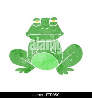 freehand retro cartoon frog Stock Vector Image & Art - Alamy