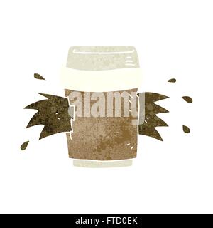 freehand drawn cartoon exploding coffee cup Stock Vector Image & Art ...