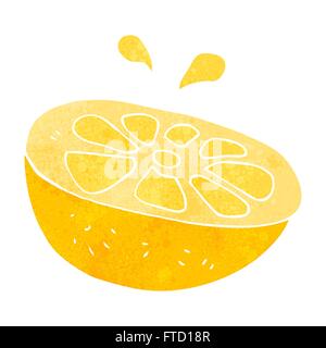 freehand retro cartoon lemon Stock Vector Image & Art - Alamy