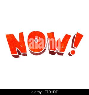 freehand textured cartoon now symbol Stock Vector Image & Art - Alamy