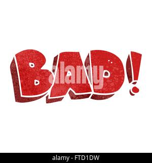freehand textured cartoon Bad symbol Stock Vector Image & Art - Alamy